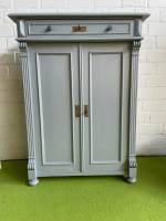 Original Vintage grau Vertiko Weichholz Jugendstil